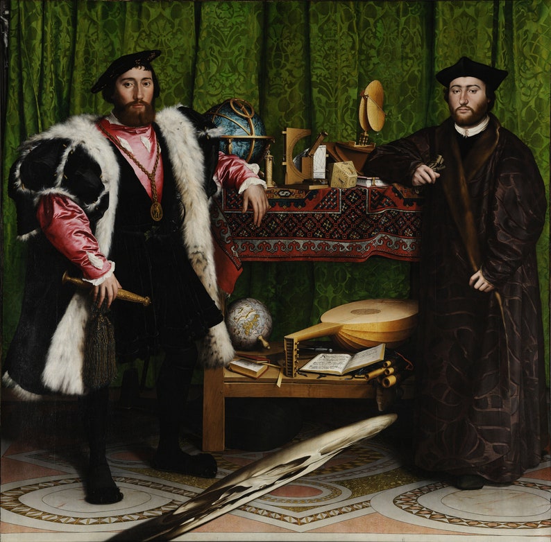 The Ambassadors – Hand-painted Oil on Canvas Reproduction – Masterpiece ...