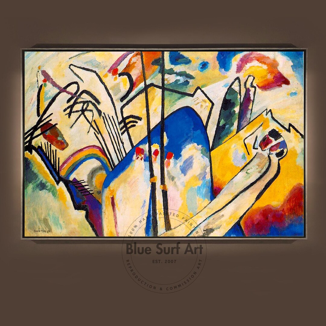 Kandinsky Composition IV Reproduction – Hand-painted Oil on Canvas ...
