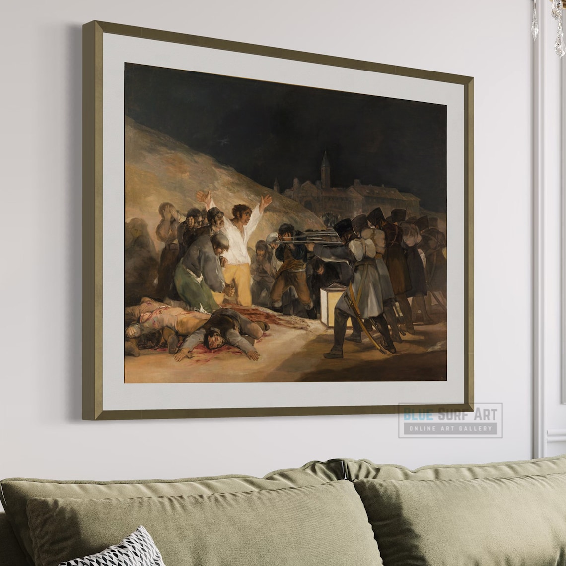 Goya's the Third of May 1808: Hand-painted Oil Painting Reproduction - Etsy