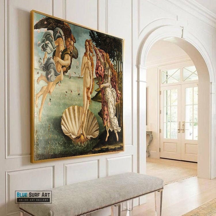 The Birth of Venus Oil Painting Canvas Sandro Botticelli Reproduction ...