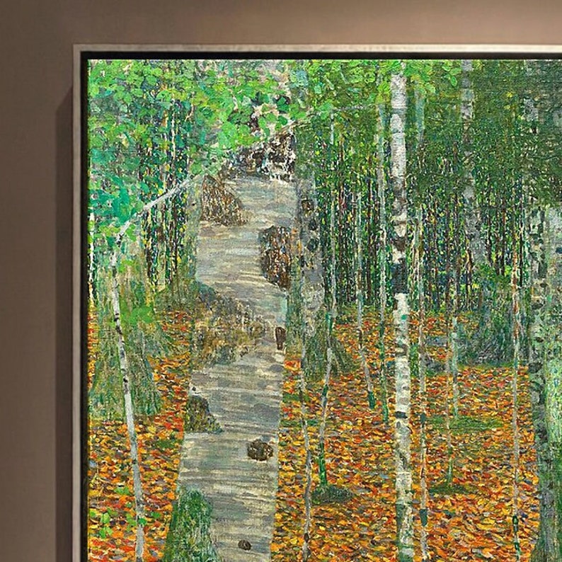 Birch Forest Gustav Klimt Reproduction Canvas Art Klimt Living Room ...