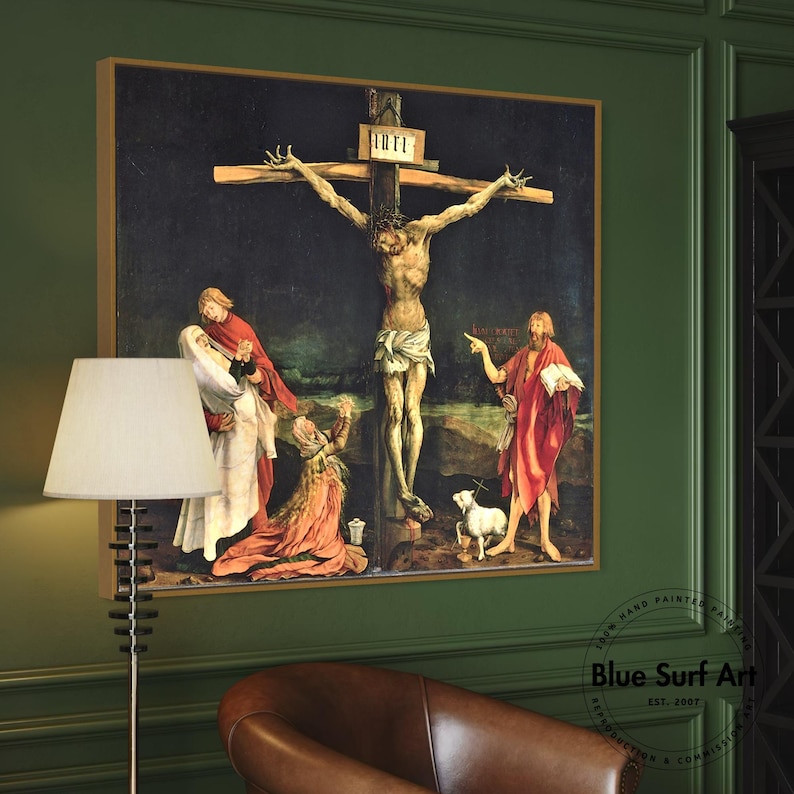 The Crucifixion by Matthias Grünewald – Hand-painted Oil on Canvas ...