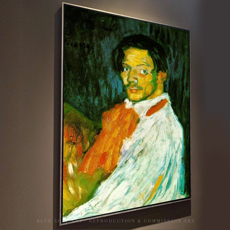 I, Picasso Self-portrait Pablo Picasso Reproduction Canvas Art Picasso ...
