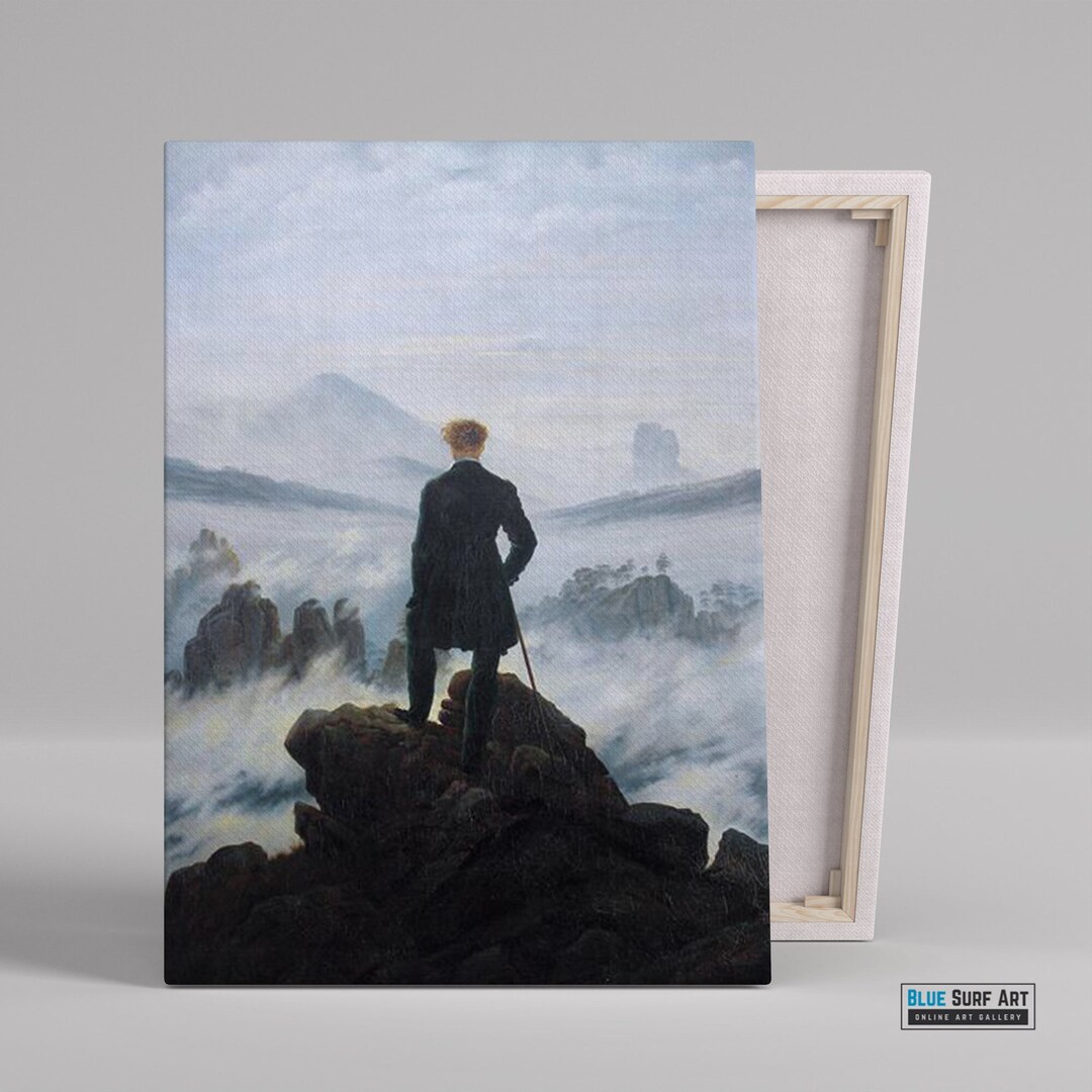 Caspar David Friedrich Wall Art, the Wanderer Above the Sea of Fog ...