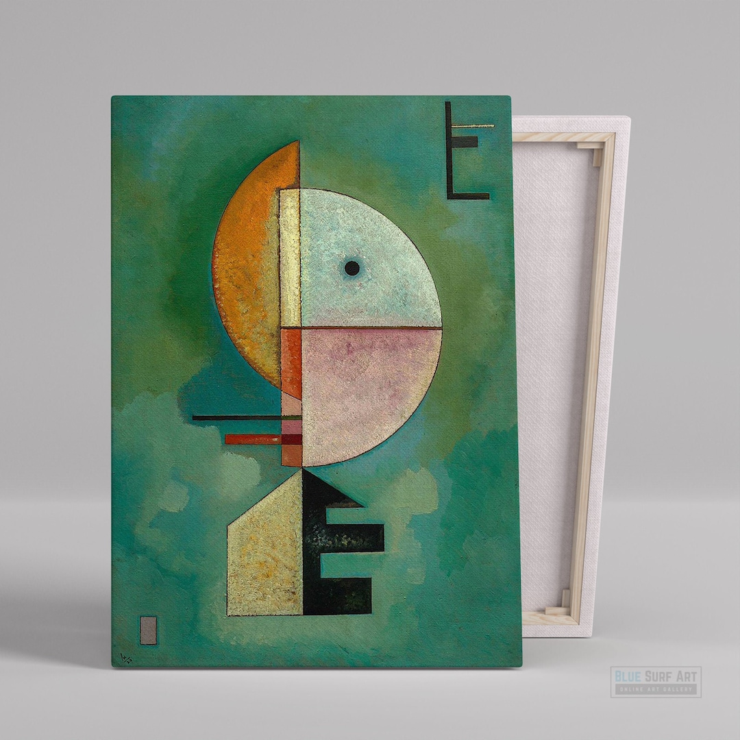 Kandinsky Upward Abstract Wall Art Colourful Original Canvas Art 100% ...
