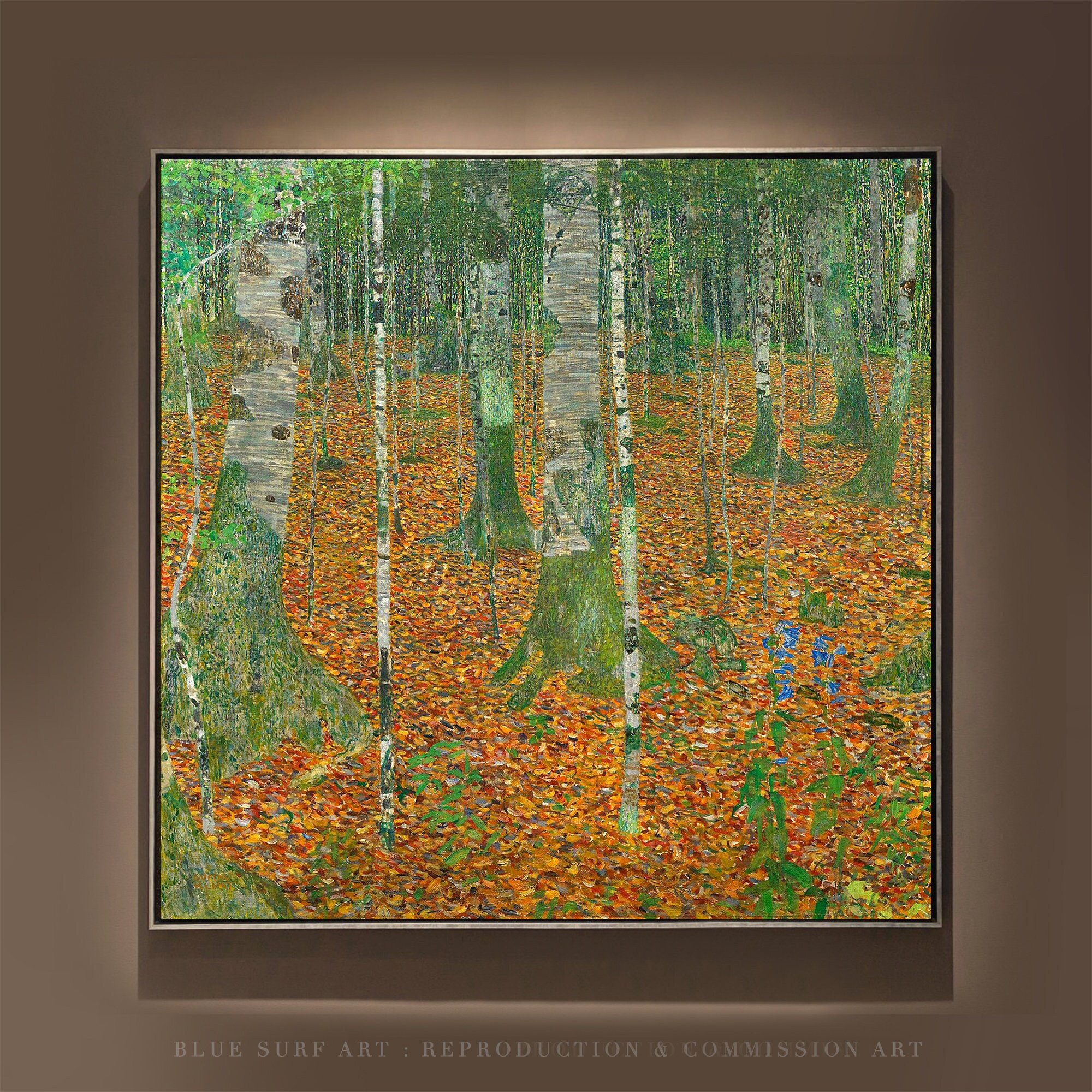 Birch Forest Gustav Klimt Reproduction Canvas Art Klimt Living Room ...