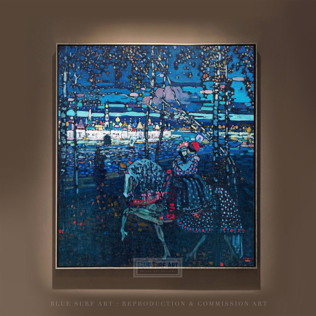 Riding Couple (1906) by Wassily Kandinsky Handmade Reproduction ...