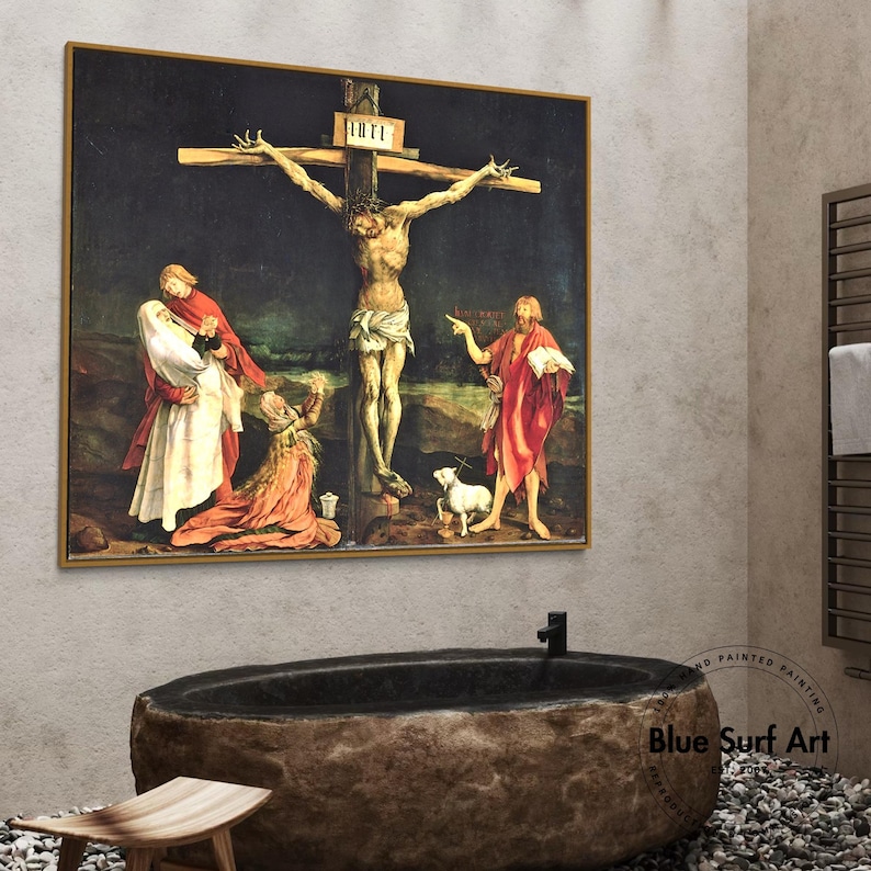 The Crucifixion by Matthias Grünewald – Hand-painted Oil on Canvas ...
