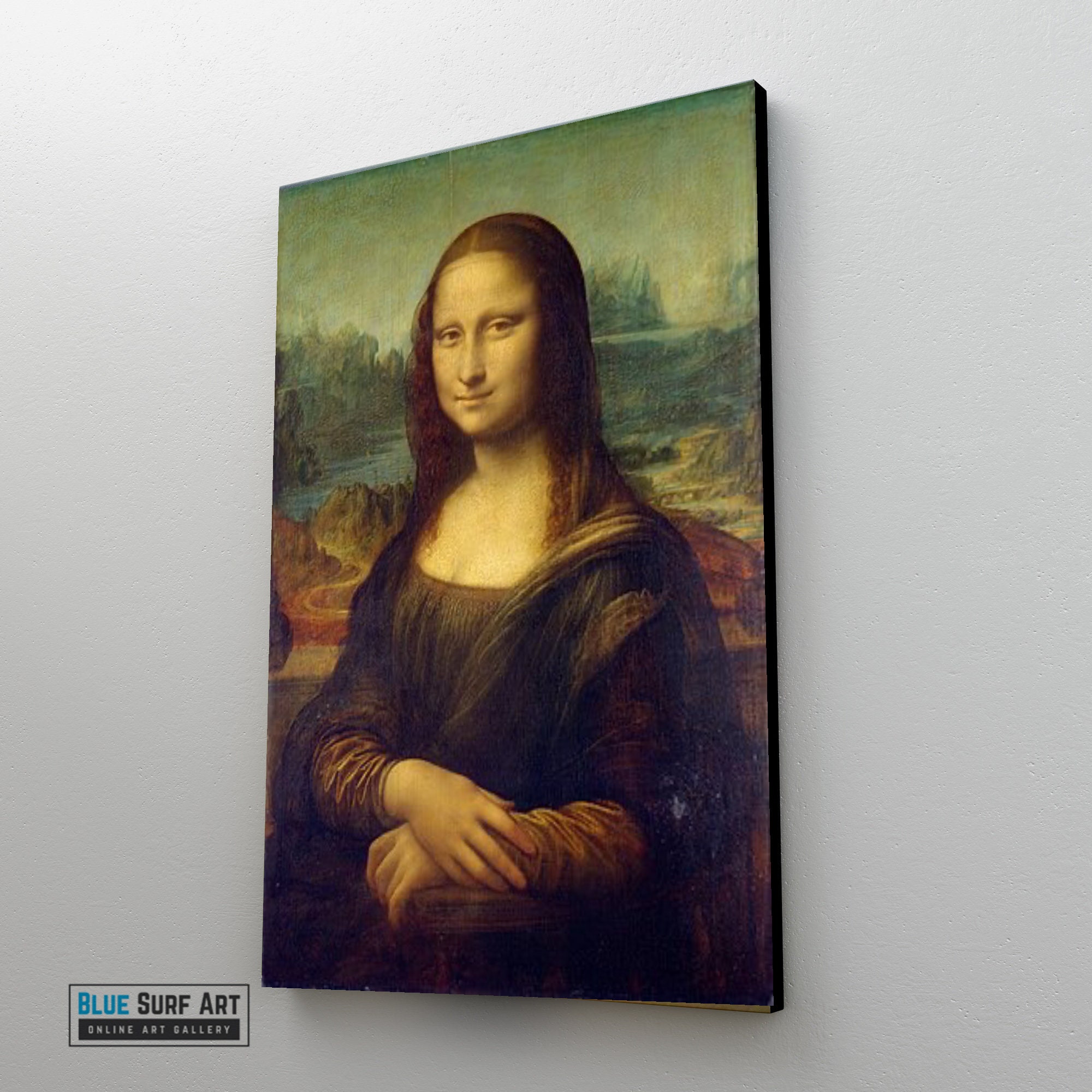 Mona Lisa Painting Leonardo Da Vinci, Reproduction 100% Hand Painted ...
