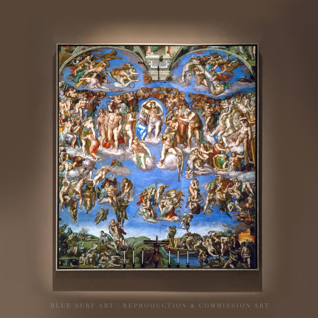 Michelangelo Buonarroti's the Last Judgment (1536-1541) Hand Painted ...