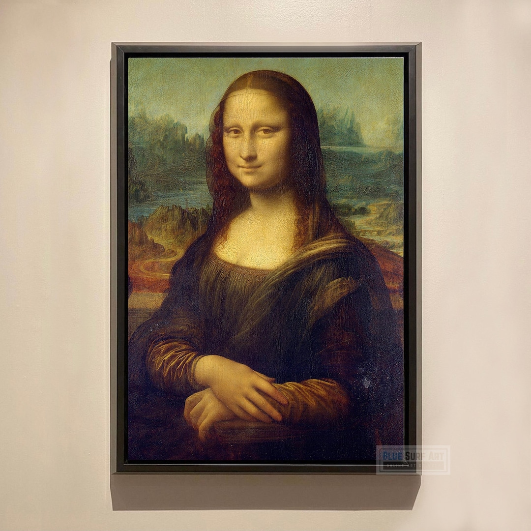 Mona Lisa Painting Leonardo Da Vinci, Reproduction 100% Hand Painted ...