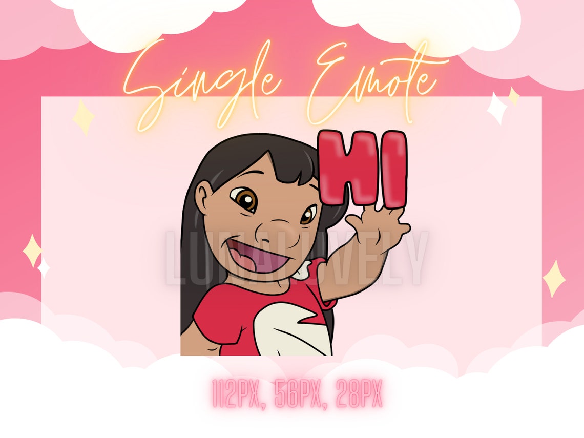 Lilo Emote for Twitch, Discord, Youtube Etc - Etsy