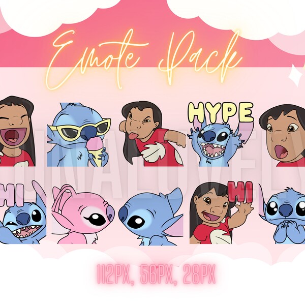Lilo and Stitch Emote - Etsy