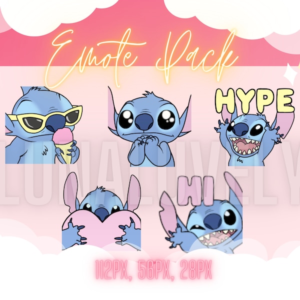 Stitch Overlay Twitch - Etsy