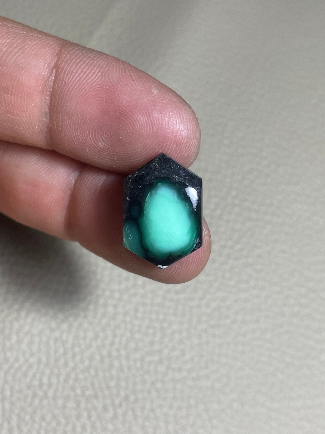 Unique Black Bridge Variscite Fancy Gemstone Variscite With Black Web ...