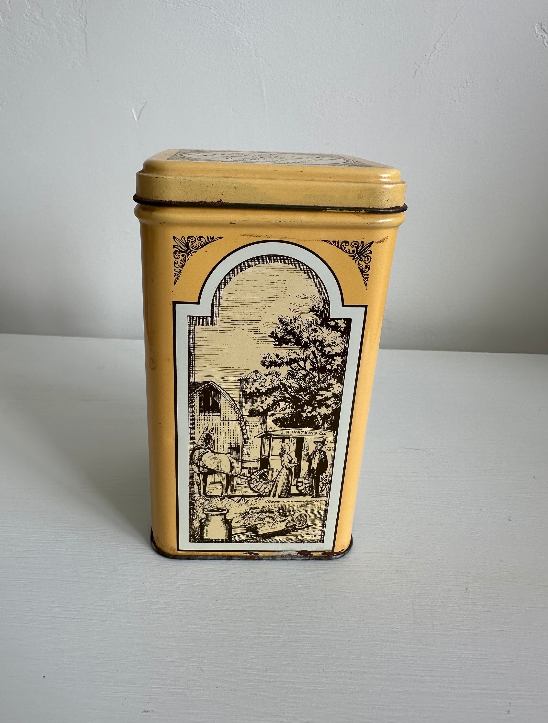 Vintage Yellow Watkins Old Fashioned Hot Chocolate Flavor Dessert Mix ...