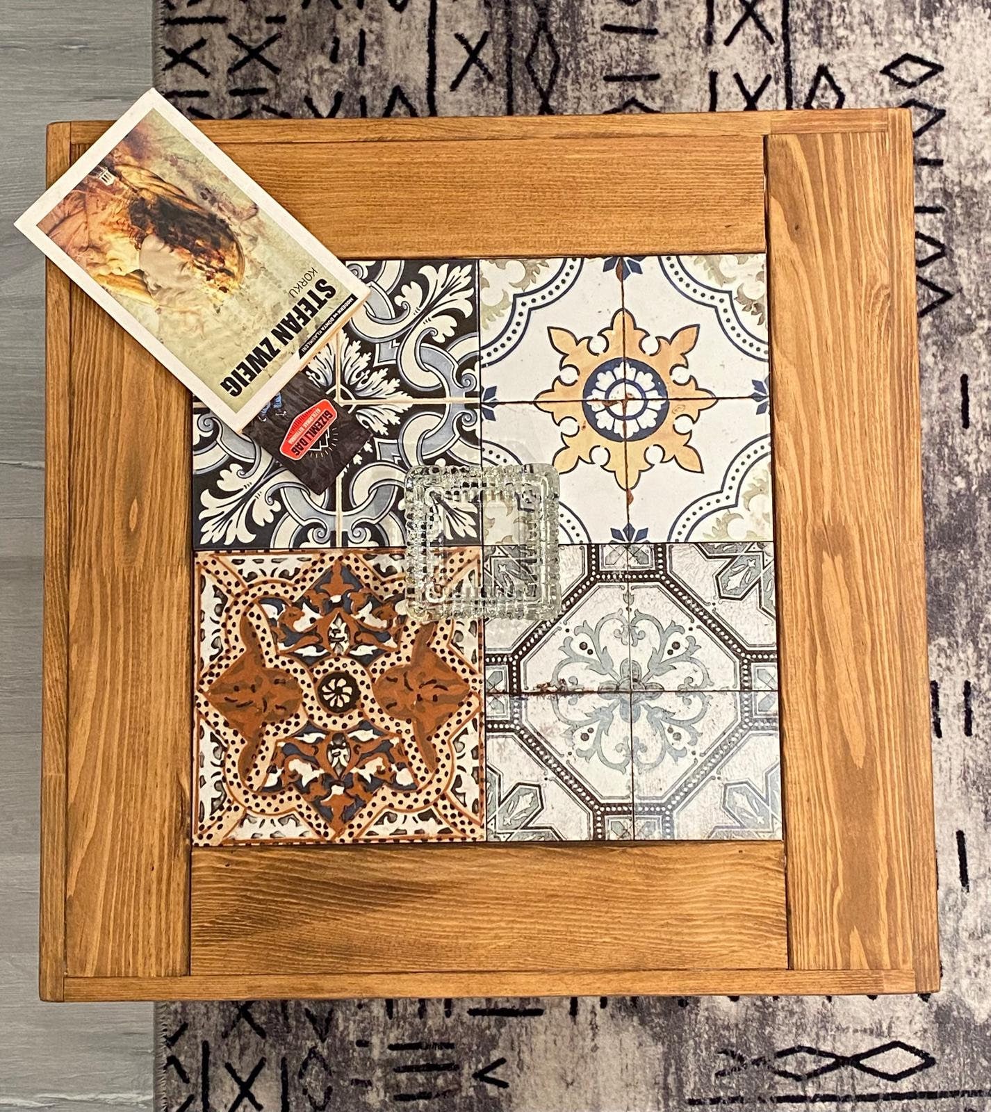 Handcrafted Ceramic Tile Coffee Table - Unique Mosaic Design - Etsy