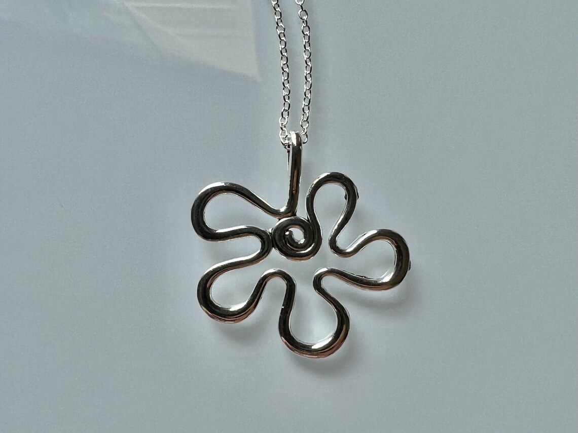 Large Hippie Flower Chain Necklace Hippie Necklace. Flower - Etsy