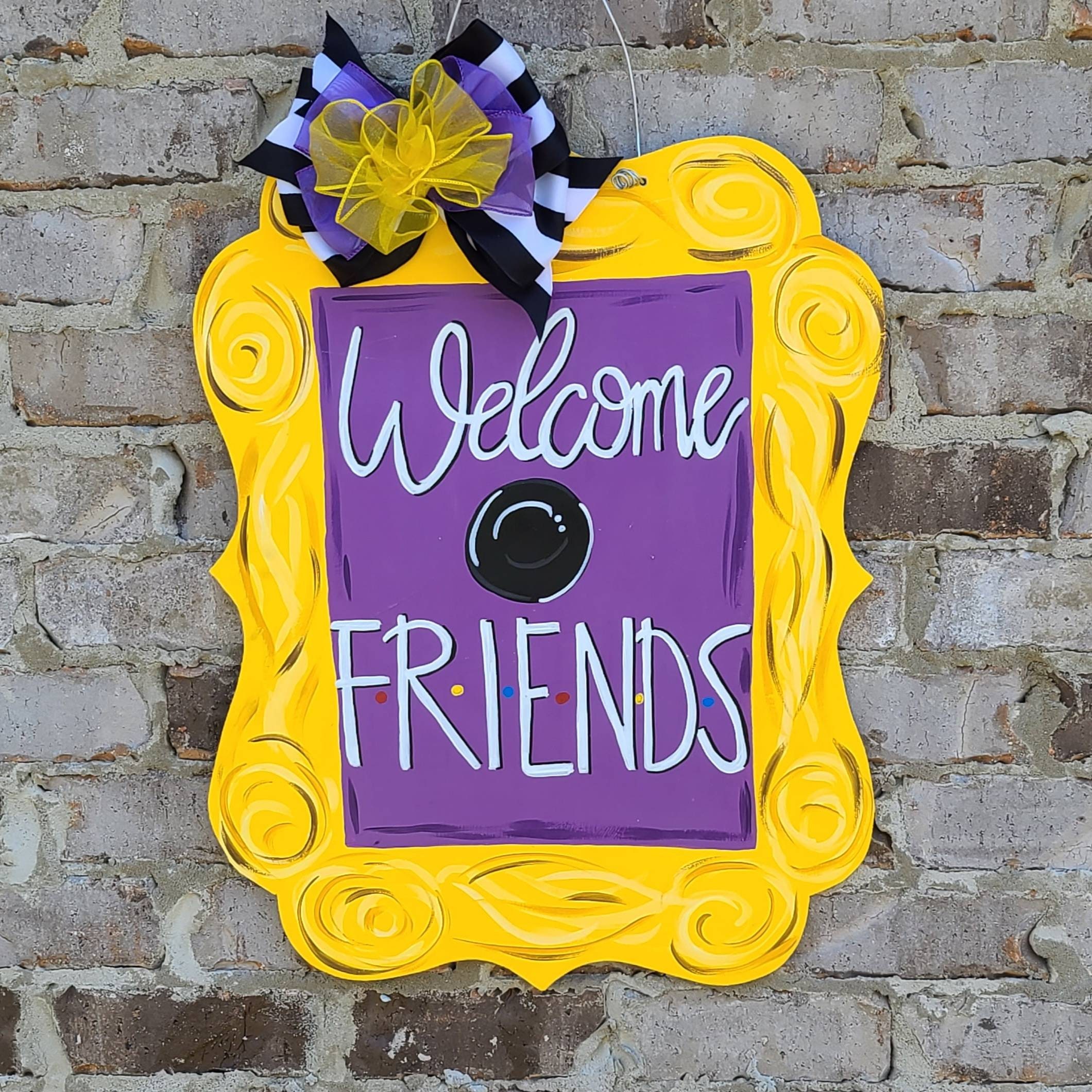 Cute friends TV Show Inspired Door Hanger. - Etsy