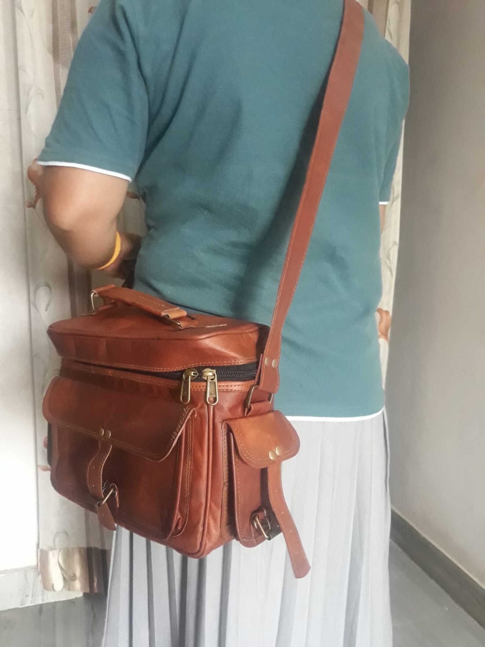 Leather Camera Bag DSLR ,leather Camera Satchel Bag, Leather Shoulder ...