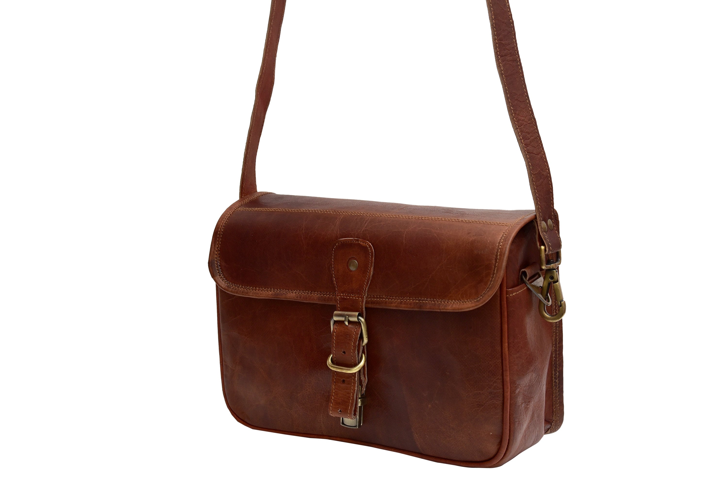 Leather Camera Bag DSLR ,leather Camera Satchel Bag, Leather Shoulder ...