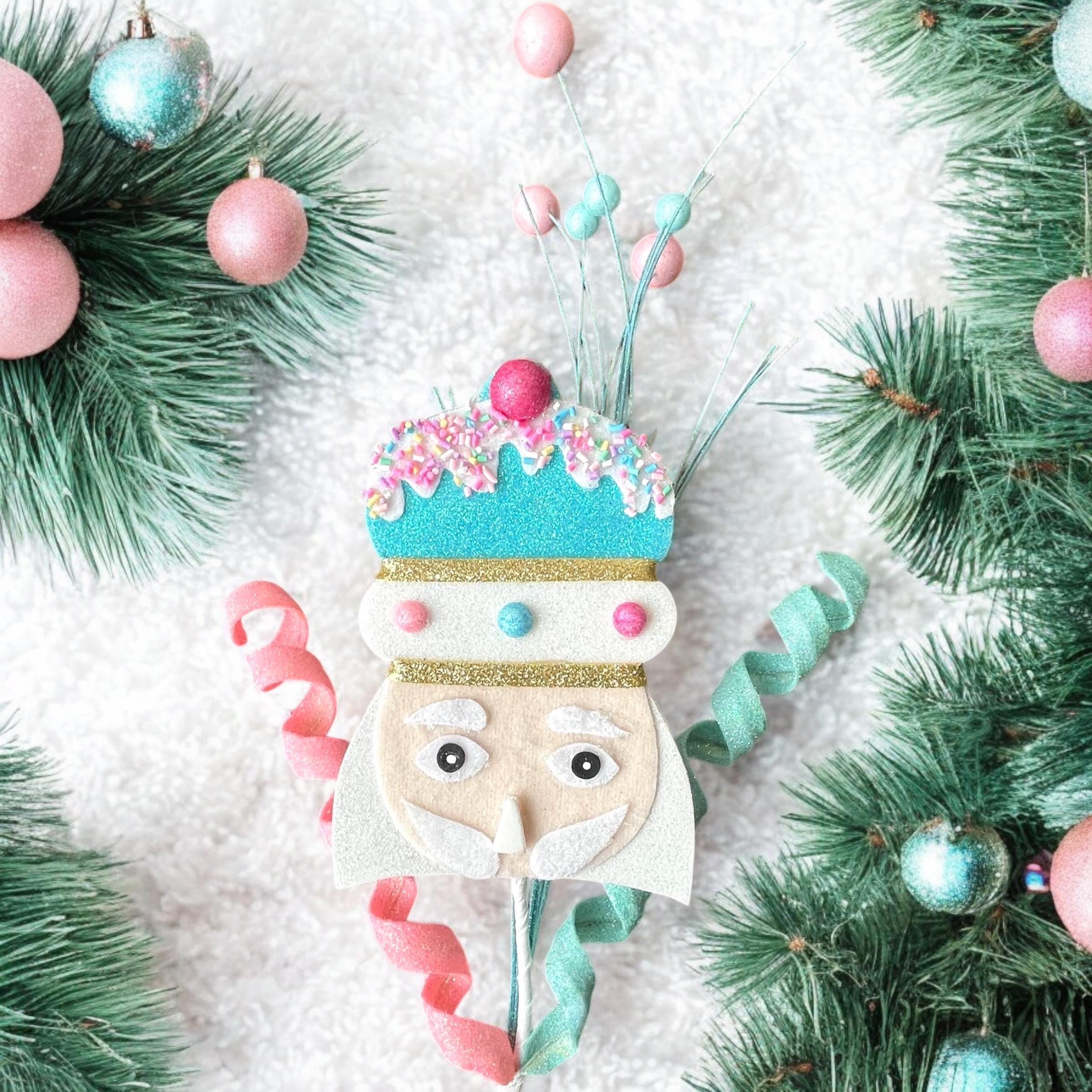 Pastel Nutcracker Spray, Pink & Blue Pastel Nutcracker Spray 25”L ...