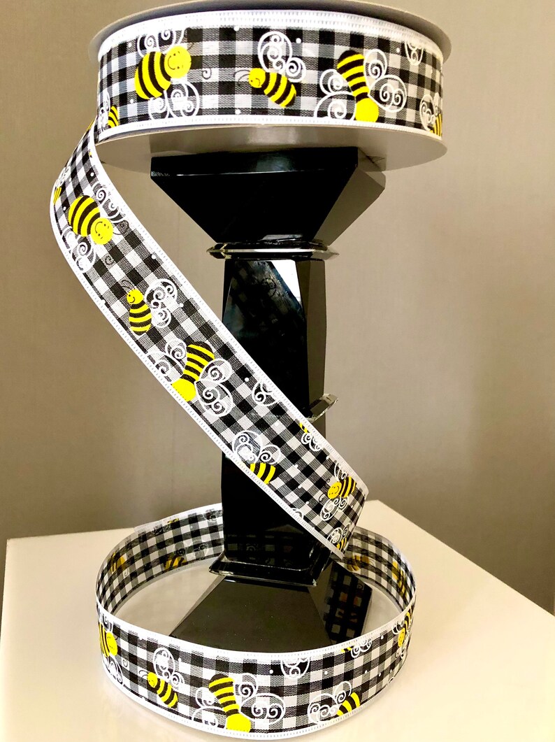 Wire Edged Ribbon UK 1.5bee Ribbon Summer Wreathes bees on - Etsy UK