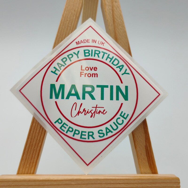 Custom Tabasco Label - Etsy