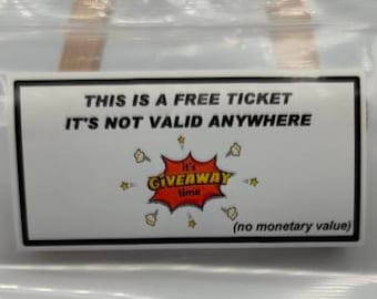 Free Ticket Joke - Etsy