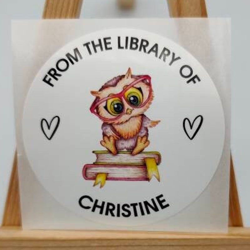 From the Library of Stickers - Etsy