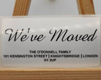 We've Moved Stickers - Etsy UK