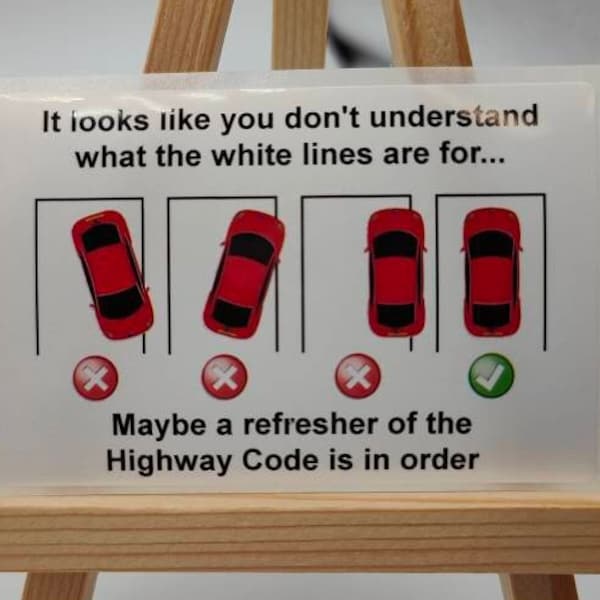 Bad Parking Stickers - Etsy