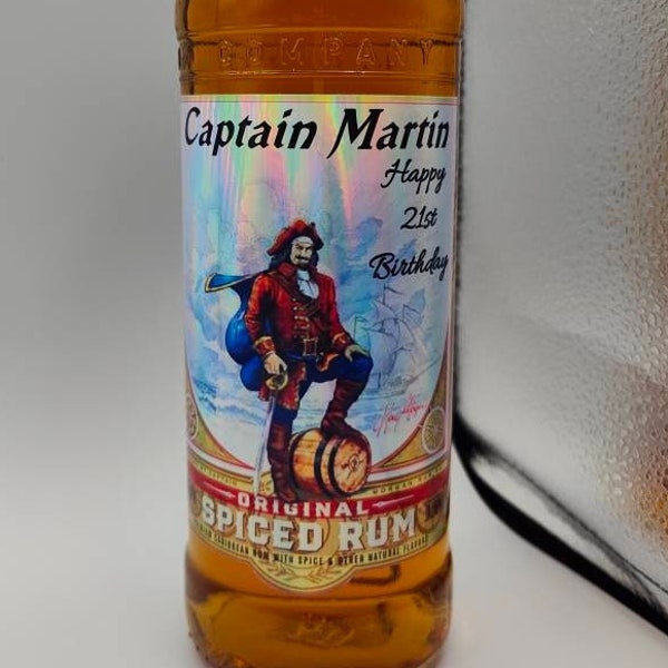 Captain Morgan Custom Label - Etsy