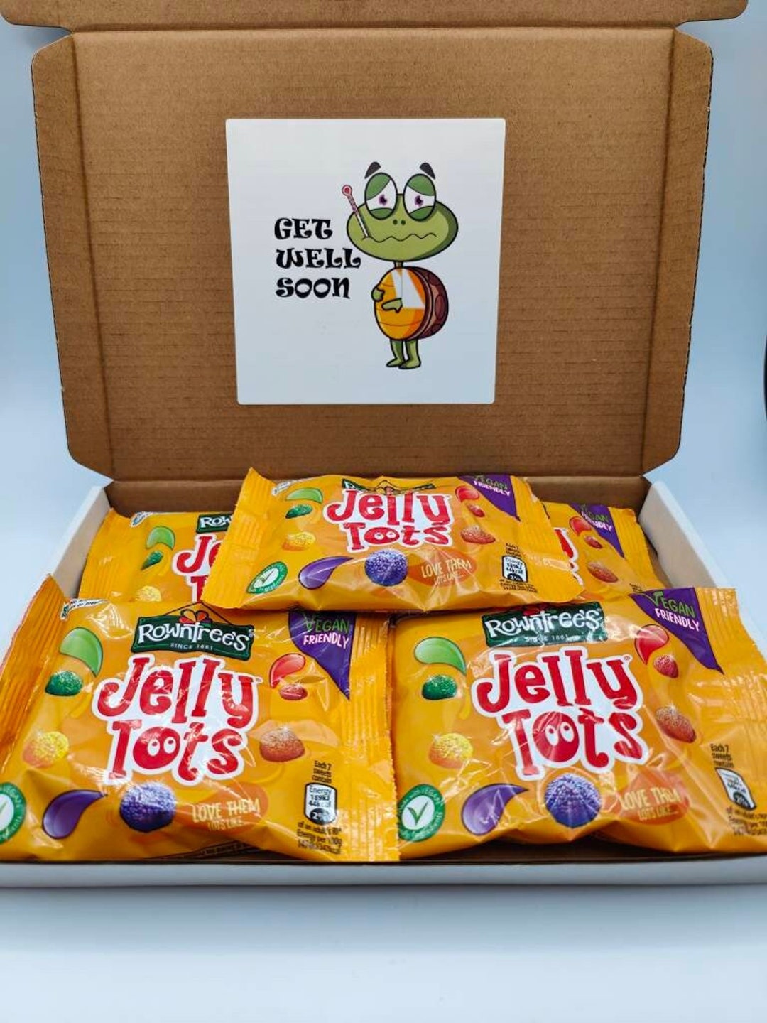 Turtle Get Well Soon, Jelly Tots, Treat Box With 42g of Jelly Tots ...