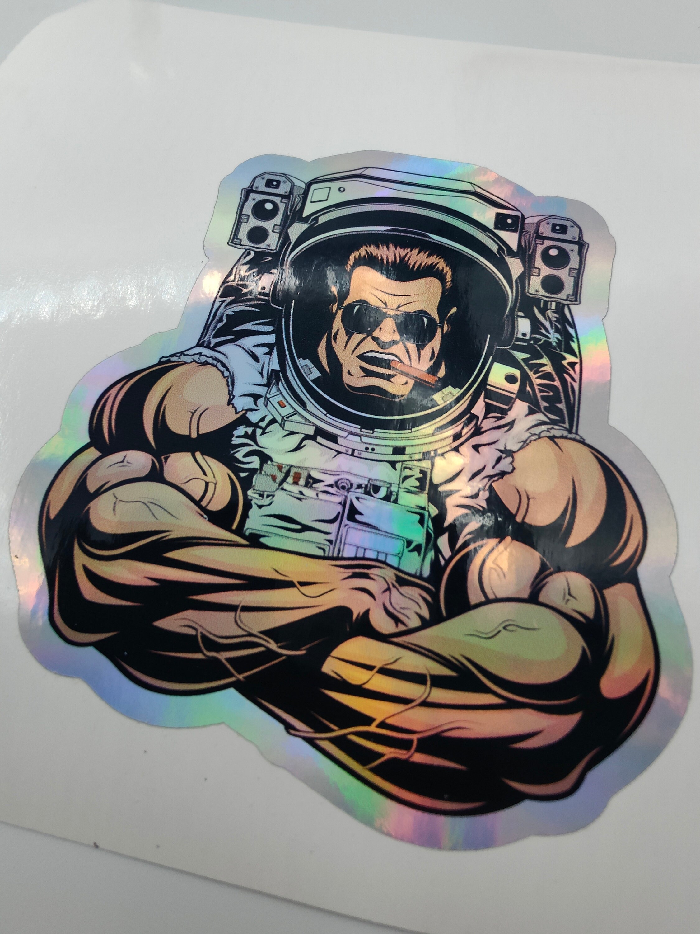 Tough Spaceman Sticker Labels, Decals, Stickers, Decals, Item Stickers ...