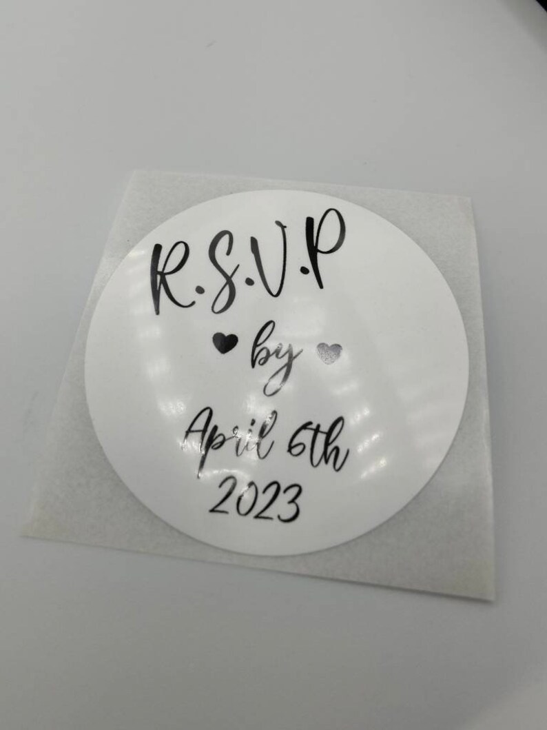 4 Sizes RSVP Wedding Envelope Sticker Seals Reply by Date - Etsy