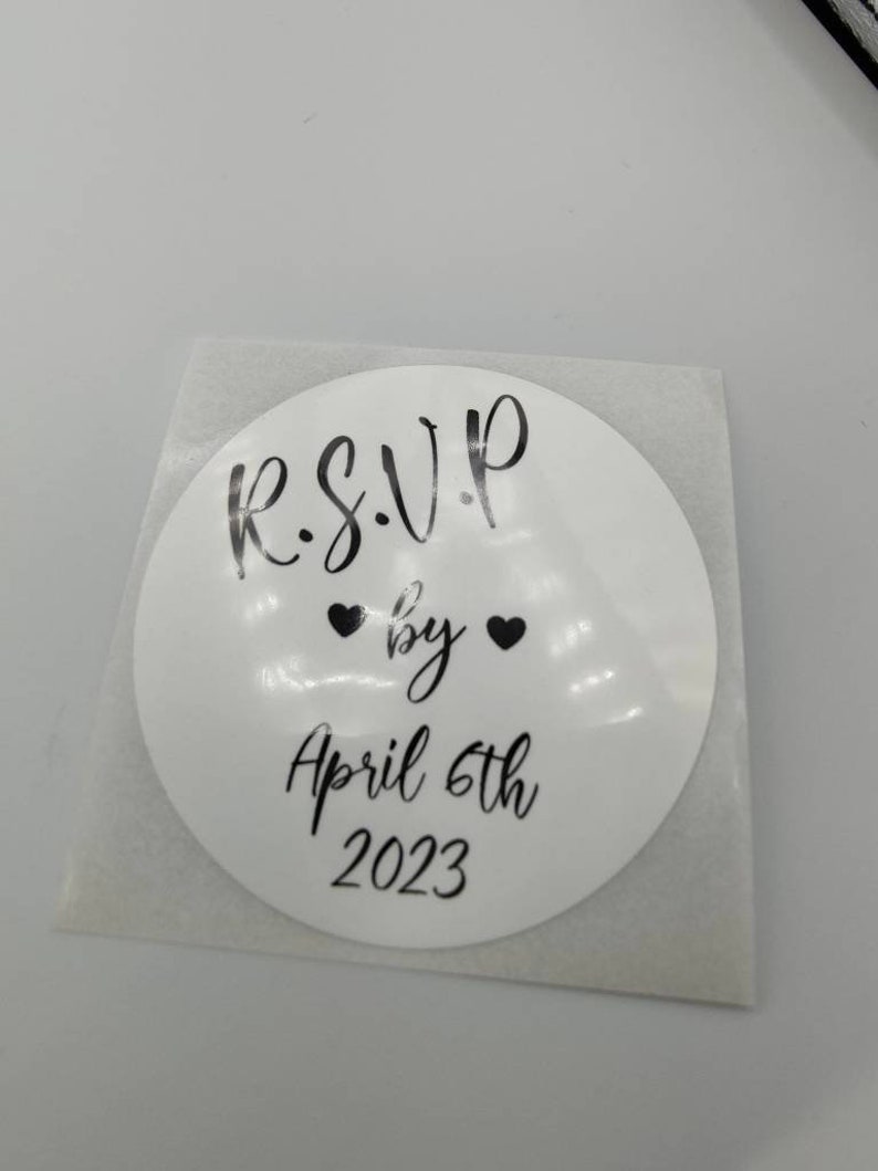 4 Sizes RSVP Wedding Envelope Sticker Seals Reply by Date - Etsy