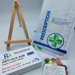 Joke Anti Old Age Pills, Tablet Box, Prank, Funny Gift, Sweets, Novelty ...