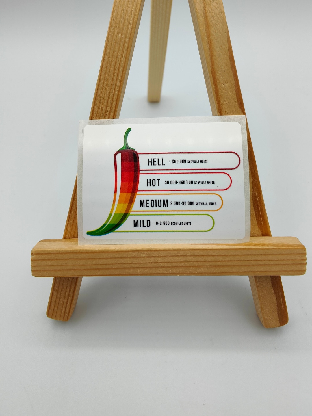 Chilli Temperature Sticker Food Labels, Homemade, Chilli Temp, Cooking ...