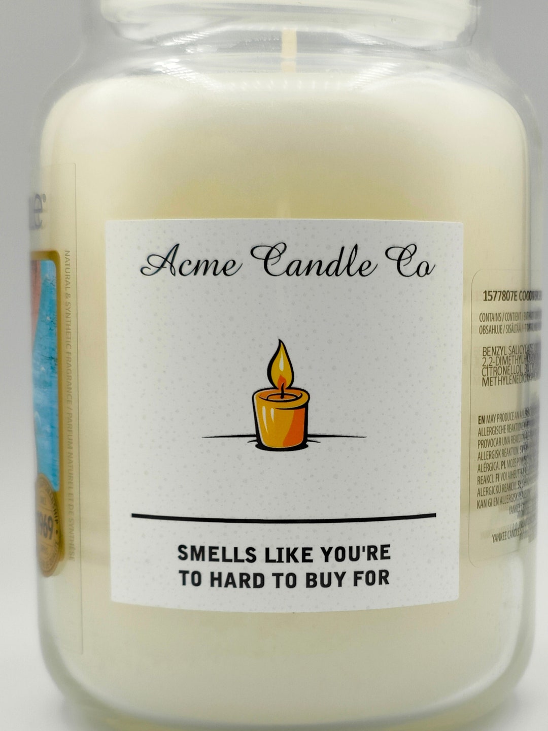 Funny Candle Label, Like Hard to Buy For, Candle Sticker, Funny Gift ...