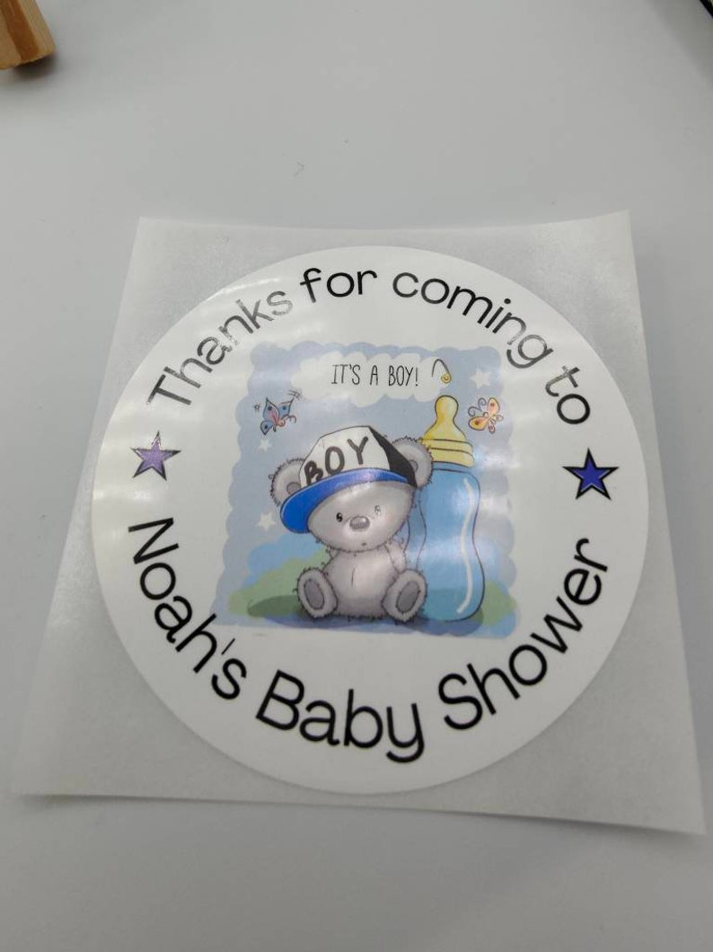 It's A Boy Baby Shower Labels White Premium Satin Gloss - Etsy