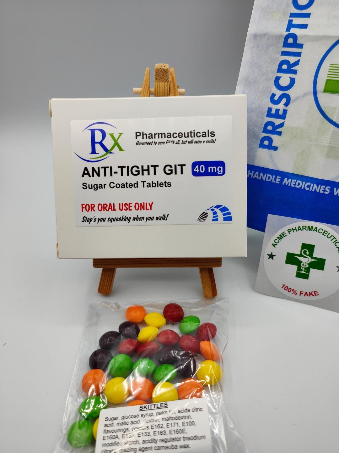 Joke Anti Tight Git Pills, Tablet Box, Prank, Funny Gift, Sweets ...
