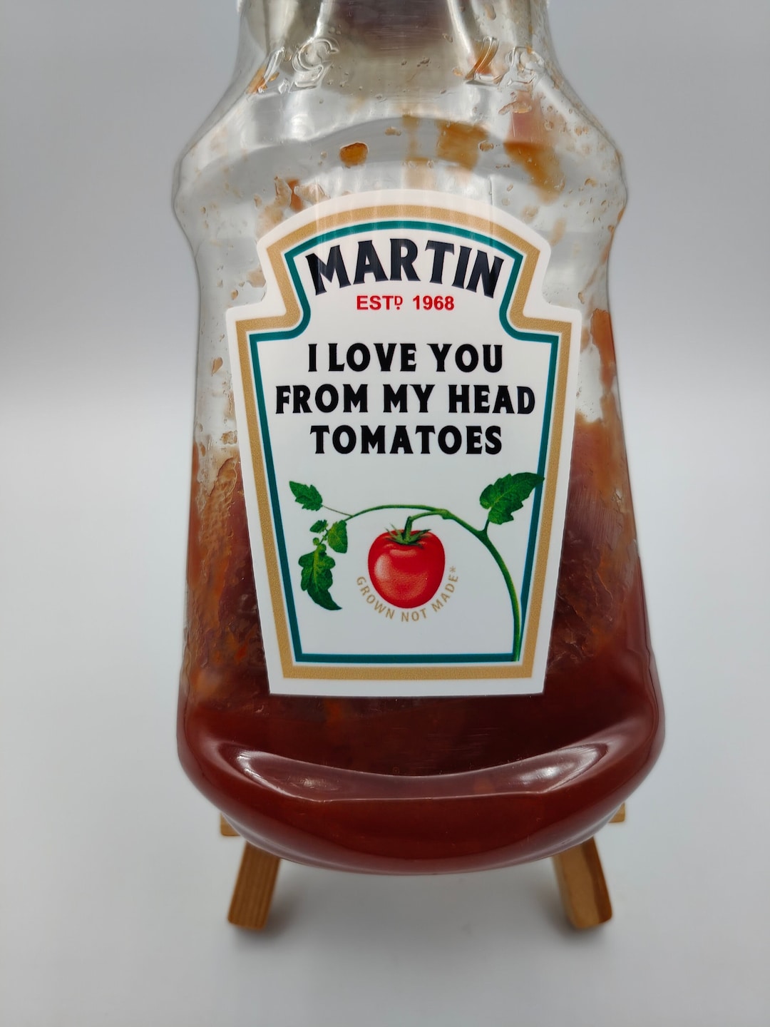 Novelty Custom Tomato Ketchup Label, Personalised Custom Sticker Label ...