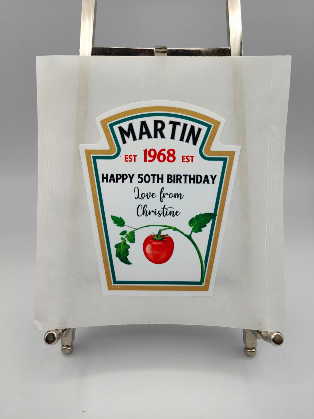 Personalised Tomato Ketchup, Custom Sticker, Condiments, Labels, Food ...