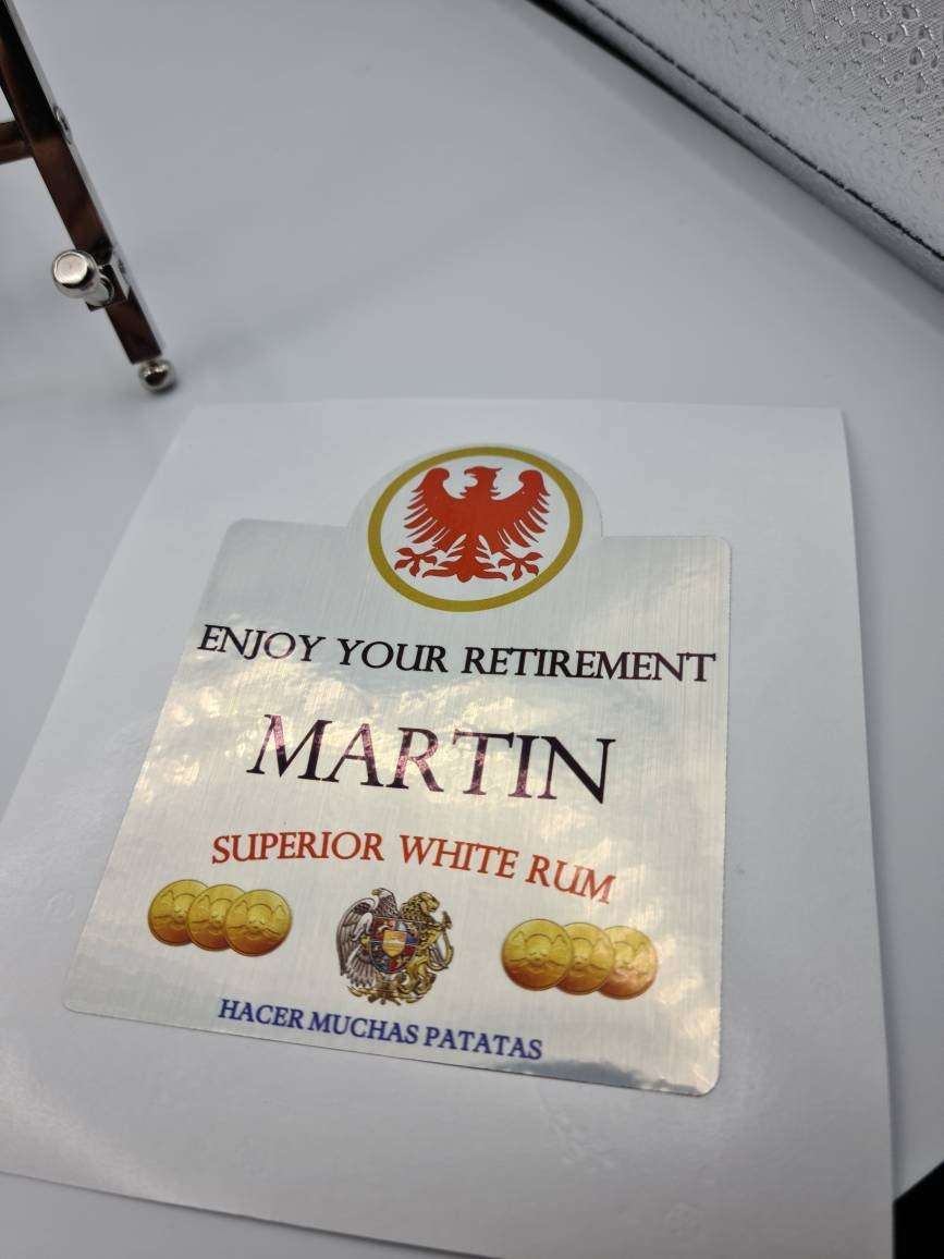 Generic Rum Label Personalised Custom Birthday Christmas | Etsy