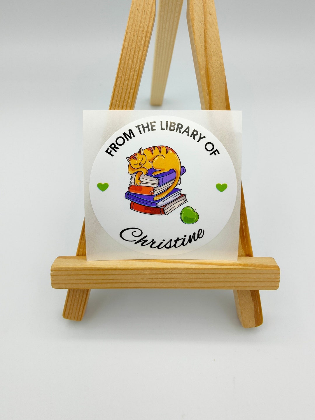 From the Library Of, Books, Labels Stickers, Custom, White Premium ...