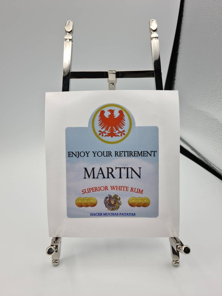 Generic Rum Label Personalised Custom Birthday Christmas | Etsy