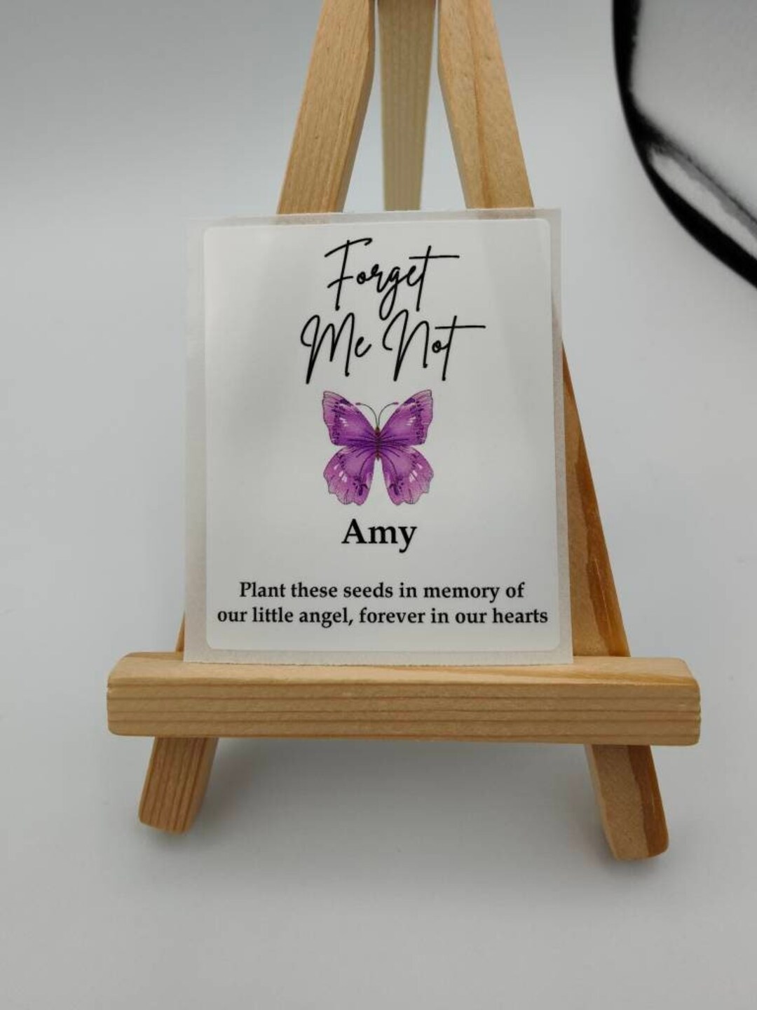 Butterfly Funeral Pocket Forget Me Not Custom Personalised Envelopes ...
