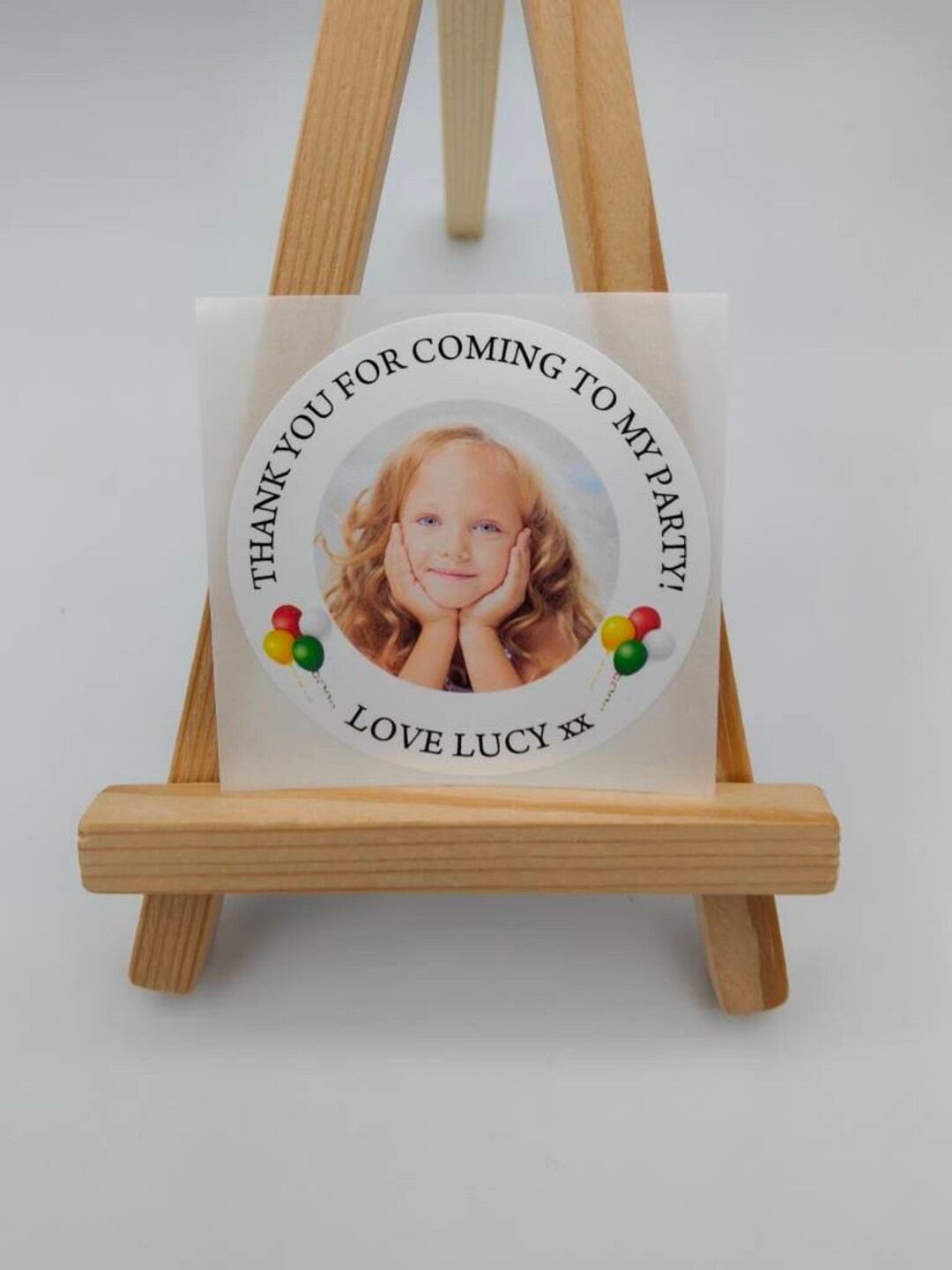 Personalised Photo Stickers Labels, Birthday Stickers - Photo Labels ...