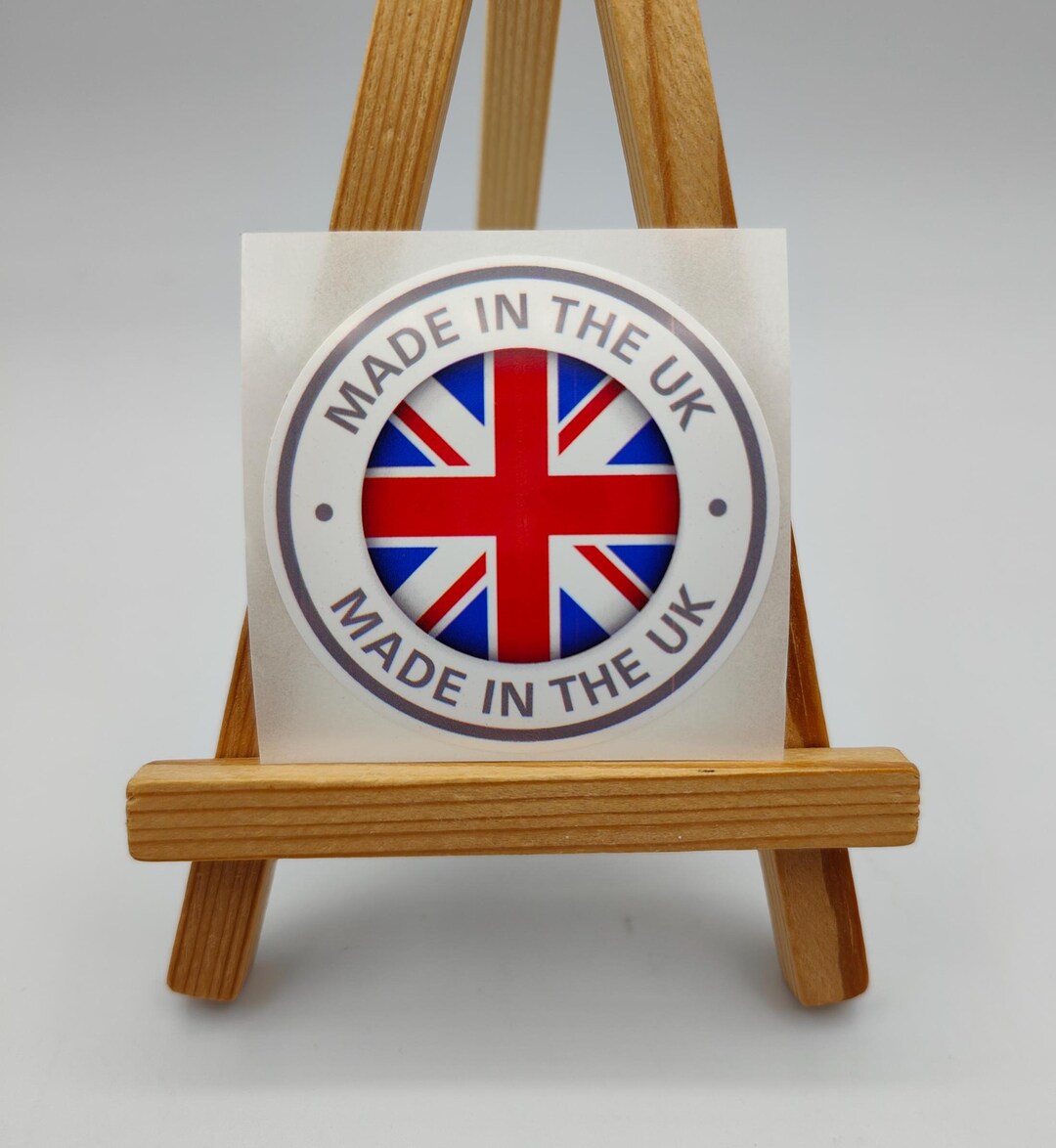 Made in the UK, Union Jack Stickers Labels, Stock Branding, Product ...